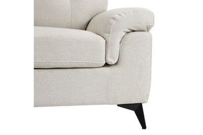 Dylan 2 Seater Sofa, Cream Linen Fabric
