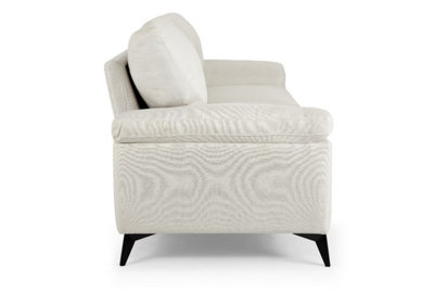 Dylan 3 Seater Sofa, Cream Linen Fabric