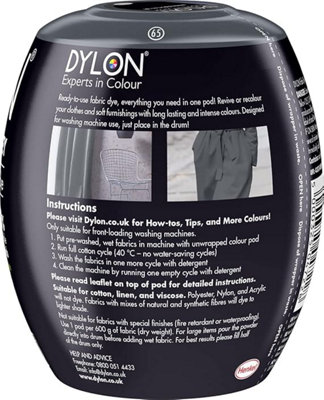 Dylon - All in 1 Fabric Machine Dye Pod - Smoke Grey