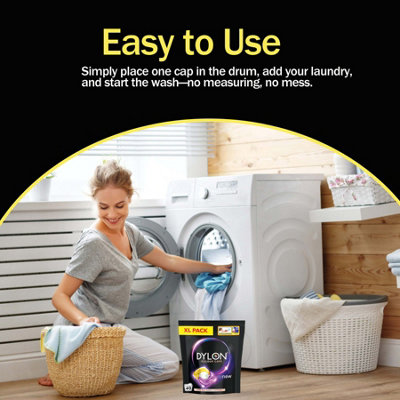 Dylon Black & Dark Laundry Capsules 40 Wash Loads Triple Renew Formula ...