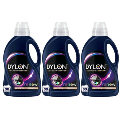 Dylon Black & Dark Liquid Colour Detergent 1500ml - Pack of 3