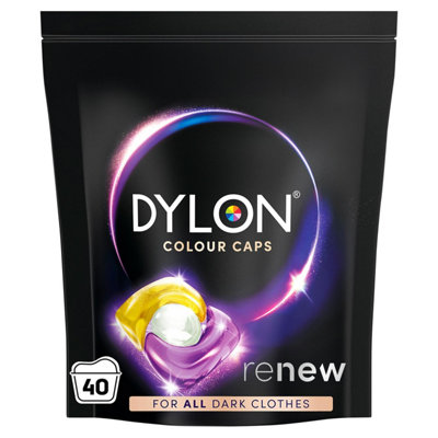 Dylon Colour Capsules for Dark Coloured Clothes, 40 Washes