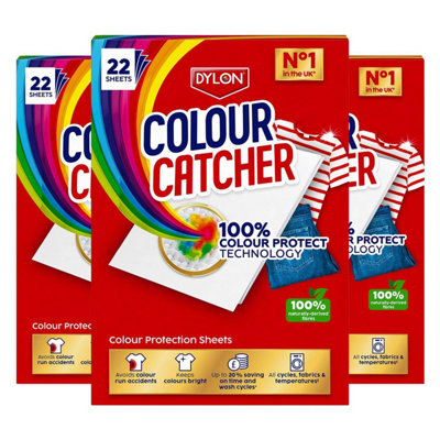 Dylon Colour Catcher Laundry Protection Sheets, (3x22sheets)