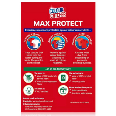 Dylon Colour Catcher Max Protect Laundry Sheets 24 Sheets x 12