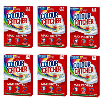 Dylon Colour Catcher Max Protect Laundry Sheets 24 Sheets x 6 | DIY at B&Q