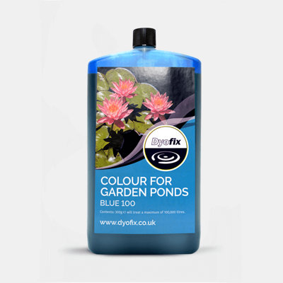 DYOFIX SGP BLUE POND DYE - 100, 300ML BOTTLE TREATS 100,000 LITRES