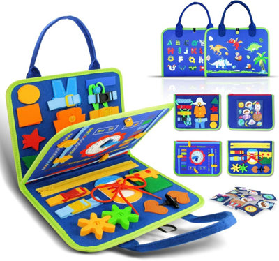 Dyzi Montessori Busy Book Toddlers Educational Learning Toy Numbers ...