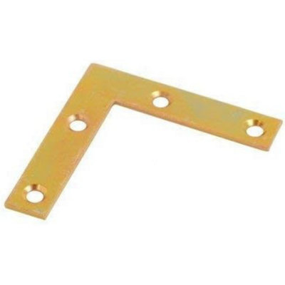 Dzina 2" Corner Plate Brackets ZYP - Pack of 10 Heavy Duty Steel Plates ...