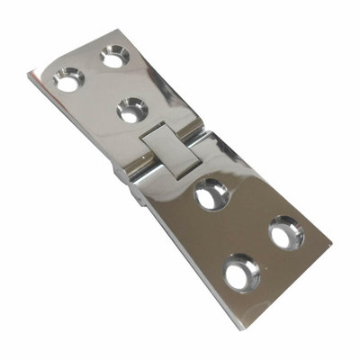 Dzina Counter Flap Hinge 100mmx32mmx38mm Chrome, 1 Pair