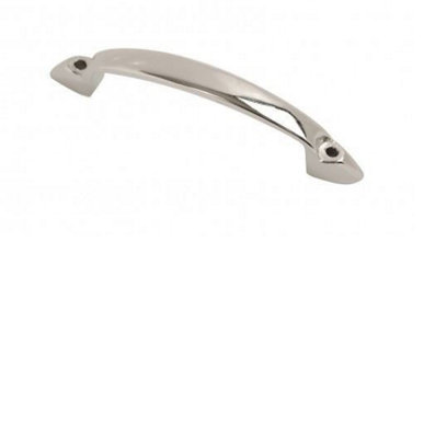 Dzina Front Fix D Handle 100mm CP Pack of 1