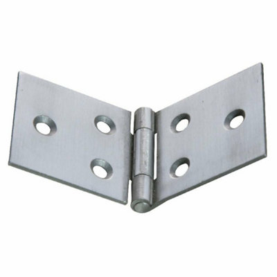 Dzina Steel Backflap Hinge 50mm BZP Pack Qty 10 Pairs