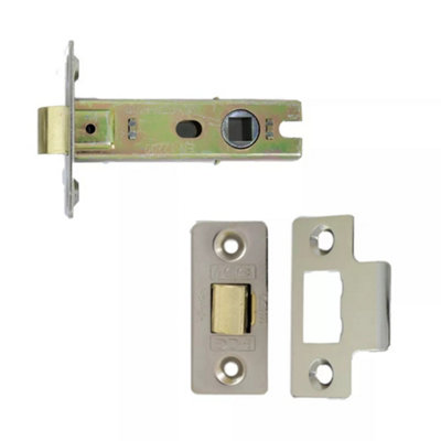 Dzina Tubular Latch Fire Rated Bolt Nickel Plated - 100 mm