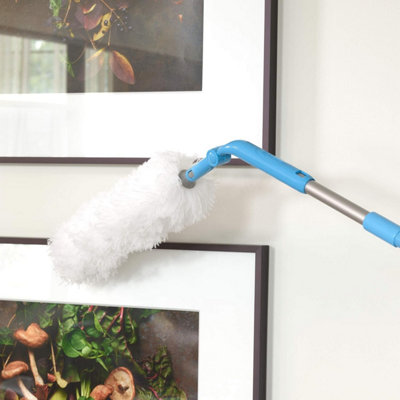 E-Cloth 2 in 1 Extendable Telescopic Handle Adjustable Durable Soft Duster Head Extend Upto 5 Feet