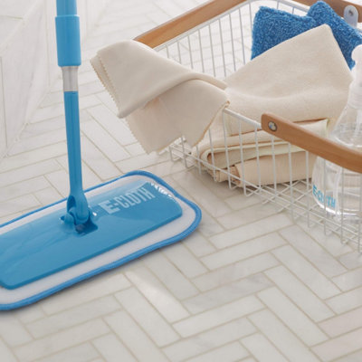 E-CLOTH BATHROOM AND TILE CLEANER MINI TELESCOPIC HANDLE EXTEND UPTO 1 ...