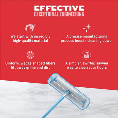 E-Cloth Deep Clean Telescopic Lightweight Washable Mop Head Extendable ...