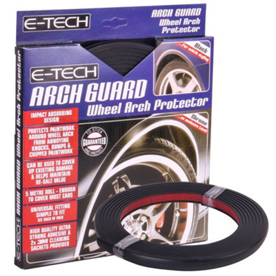 E-Tech Self Adhesive Universal Vehicle Arch Guard Wheel Trim Protector ...