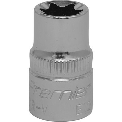 E12 TRX Star Socket Bit - 3/8" Square Drive - PREMIUM Drop Forged Head ...