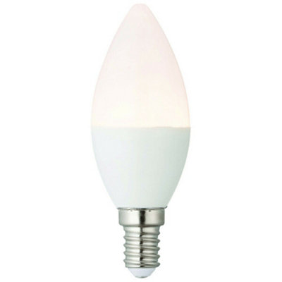 E14 Mini Edison Dimmable LED Light Bulb 4.5W Warm White Frosted Candle ...