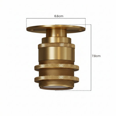 E27 ES Bulb Lamp Holder Batten Lamp Fitting Threaded 20mm Conduit Pipe Socket Adaptor For UK ...