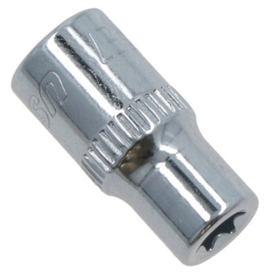 E7 Female Torx Socket Star Bit 1/4" Drive Standard External Chrome Vanadium