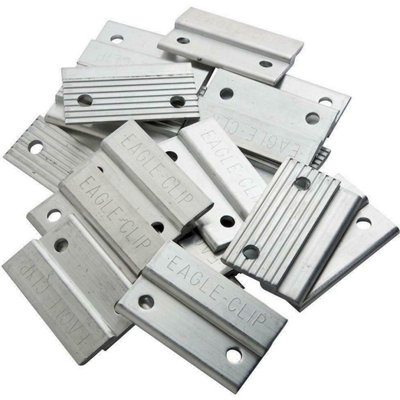 Eagle Heavy Duty Aluminium Wall Hanging Z Clips 2" (100 Pack)