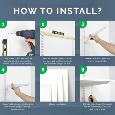 EAI Black Twin Slot Uprights 1220mm - Pack of 2 - Genuine 32mm Twin ...