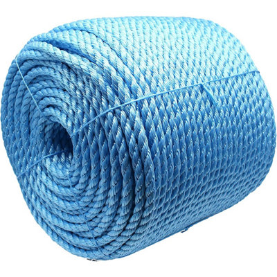 EAI Blue Rope Polypropylene Strong Poly General Purpose Rope - 12mm x ...