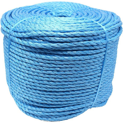 EAI Blue Rope Polypropylene Strong Poly General Purpose Rope - 8mm x ...