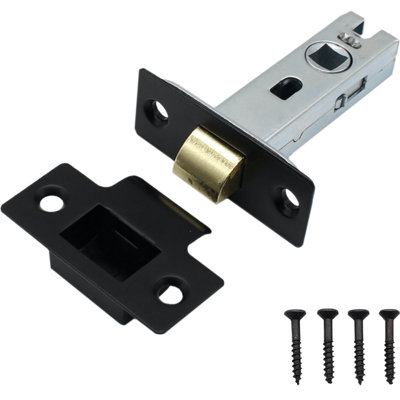EAI - Bolt Through Tubular Latch 3" - Black - Pack of 1 Latch | DIY at B&Q