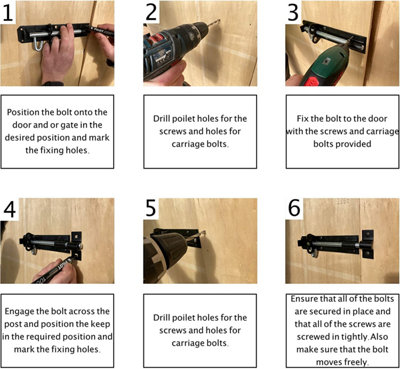 EAI Brenton Pad Lock Bolt Padbolt Lockable Sliding Gate Bolt Heavy Duty ...