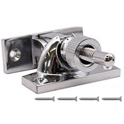 EAI Brighton Sash Window Fastener - Polished Chrome - 58mm