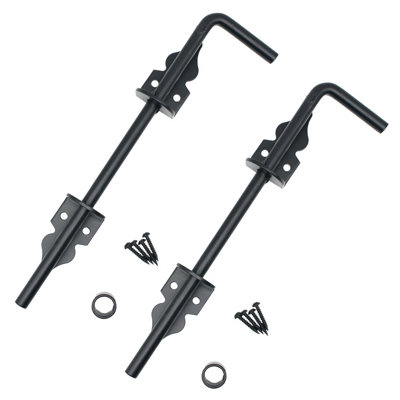 EAI - Cane Gate Bolt Garage Drop Bolt Strong Steel with Hold Up Feature ...