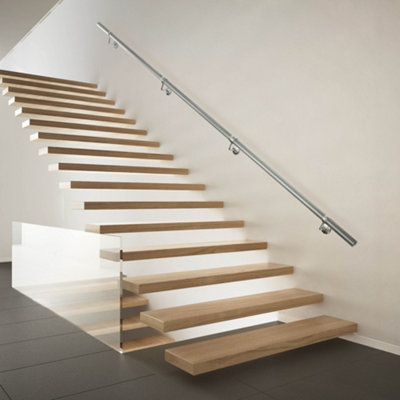 EAI - Complete Stair Handrail Kit - Interior Use - 3600mm - Polished Chrome