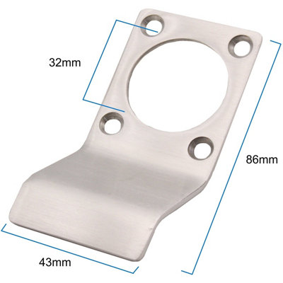 EAI - Cylinder Pull Finger Latch Rim Night Latch Profile - Satin ...