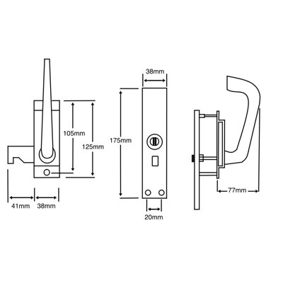EAI - Disabled Toilet Lock Facility Indicator Bolt Reversible Handing ...
