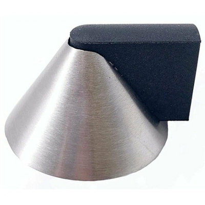 EAI - DOOR STOP FLOOR MOUNTED CONE - 38MM - SATIN STAINLESS STEEL