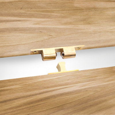 EAI - Double Ball Catch Brass PACK of 2 60mm Cupboard Wardrobe Catch