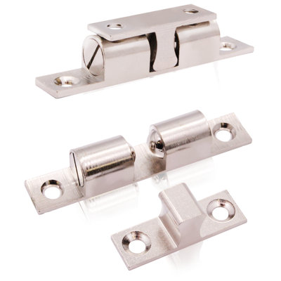 EAI - Double Ball Catch Chrome PACK of 2 60mm Cupboard Wardrobe Catch ...