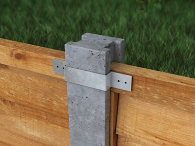 EAI Fence Panel Security Brackets Anti-Rattle Clips Concrete or Wooden ...