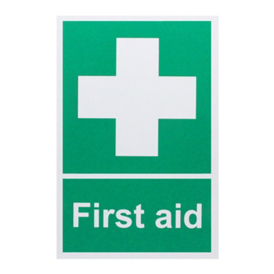 EAI - First Aid Sign 300x200mm Screw Fixed | DIY at B&Q