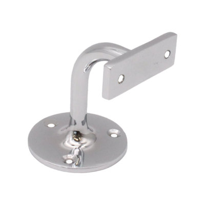 EAI Handrail Bracket Polished Chrome Pack 4 Banister Brackets Stair ...