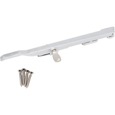 EAI Locking Window Stay - 250mm - Satin Chrome | DIY at B&Q