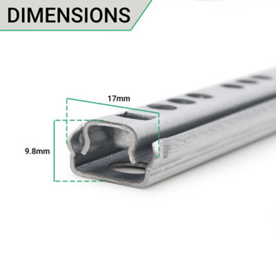 EAI Mini Slide Drawer Runners for Groove 17x10mm 2-Way Runner Smooth ...
