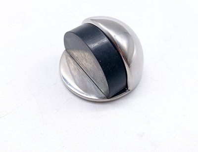 EAI - Oval Door Stop - Concealed Fixing - 45mm - Polished Stainless Steel