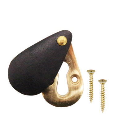 EAI - Peardrop Wooden Keyhole Cover Escutcheon Black Ebony SOLD AS ...