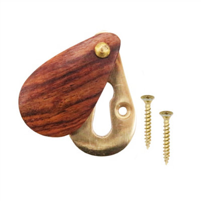 EAI - Peardrop Wooden Keyhole Cover Wood Escutcheon Rosewood SOLD AS ...