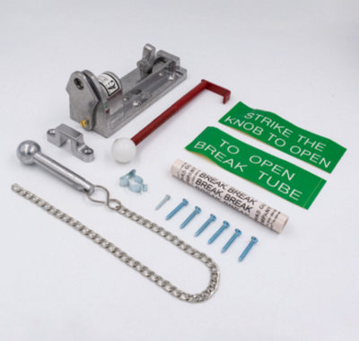 EAI Redlam Bolt Break Glass Emergency Exit Door Panic Bolt - Satin ...