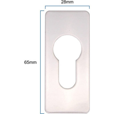 EAI - Repair Escutcheon Key Hole Cover Plate Euro Profile Self Adhesive ...
