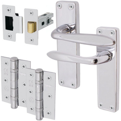 EAI - Sassari Lever on Backplate Latch Kit / Pack - 155 x 41mm ...