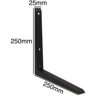 EAI Strong Shelf Bracket Mitre Reinforced Hi-Load Pattern - 250 x 250mm ...